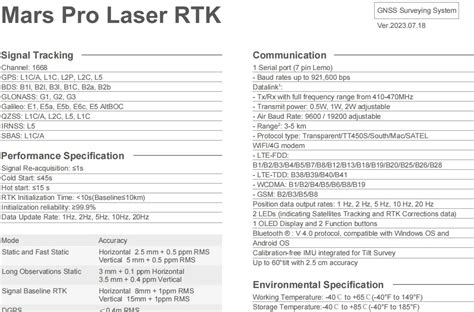 Industrial Rtk Gps Gnss Receiver Module Antenna Radio Sinognss Gnss Receiver Mars Pro Laser Rtk