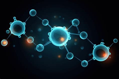 premium ai image abstract circular molecular structure background ai