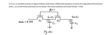 Solved 3 Transient And Steady State Analysis Of A Two Stage