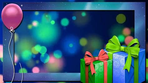 ФУТАЖ ЗАСТАВКА ДЛЯ ПОЗДРАВЛЕНИЙ с днём рождения Youtube