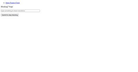 React Router Preventing Transitions Forked Codesandbox