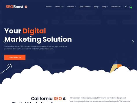 Template Htmlcss Seo Boost Plantillas Html Gratuitas