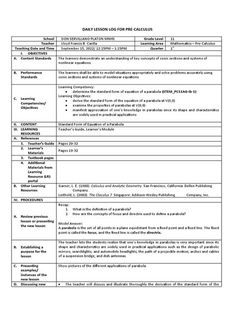 Pre Cal Dll Week 5 Pdf Geometry Mathematics