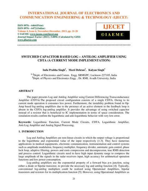 mosfet small signal model ppt