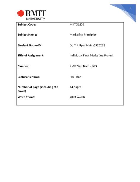 Mp Asm3 Third Asm Subject Code Mktg Subject Name Marketing