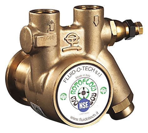 Fluid O Tech Brass 40 Gph Max Flow Rate Rotary Vane Pump 423j58pa 104x Grainger