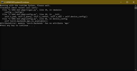 Error When The RVC GUI Starts Up Issue 1040 RVC Project Retrieval