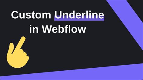 creating a custom underline in webflow webflow tutorial youtube