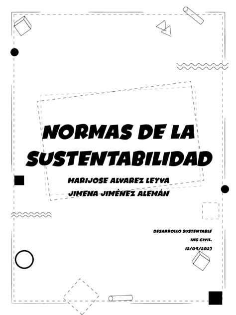 Normas De La Sustentabilidad Pdf México Tráfico