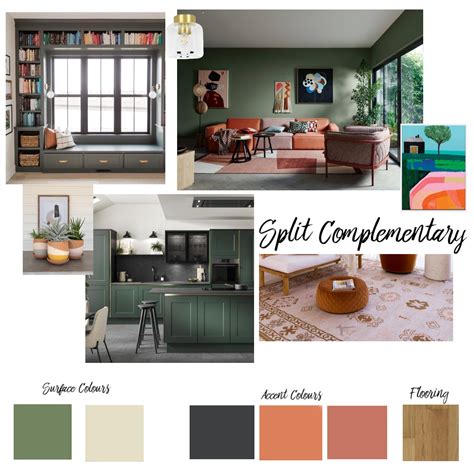 Module 6 Split Complementary Interior Design Mood Board By Janetsplanet Style Sourcebook