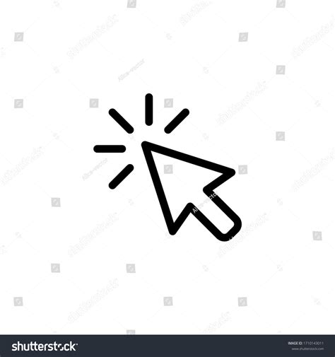 Cursor Icon Click Icon Vector Illustration Stock Vector Royalty Free Shutterstock