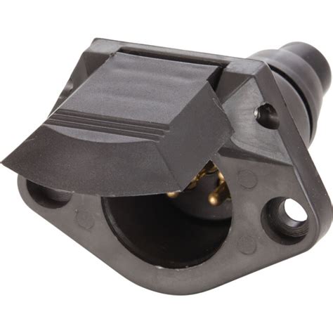 Trailer Adaptor 7 Pin Small Round Socket Screw Terminals Rewireable Connector Bourne