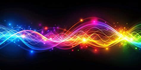 Luminescent Flow Abstract Waves Of Light And Color Generative Ai Stock Image Image Of Light