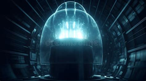 Nuclear Power Fusion Energy Radiation Nuclear Reactors Generative Ai Stock Illustration