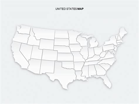 Editable Map Of The Us For Powerpoint