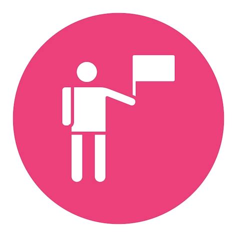 Premium Vector Flagman Icon