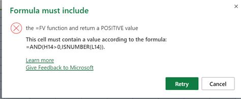 Solved Formula Must Include The Fv Function And Return A
