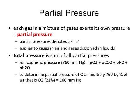 Lecture 17 Respiration And Gas Exchange Partial Pressure