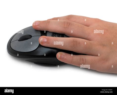 Using Optical Mouse Stock Photo Alamy