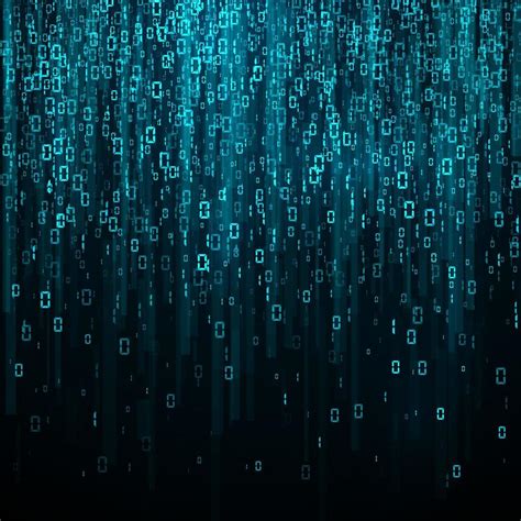 Stream Of Random Binary Numbers Matrix Encoding Data Vector Illustration 21874280 Vector Art