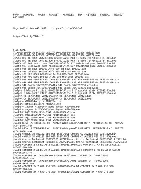 Radio Calculators And Code Decoding For All Brands Pdf Automotive Industry Motor Vehicle