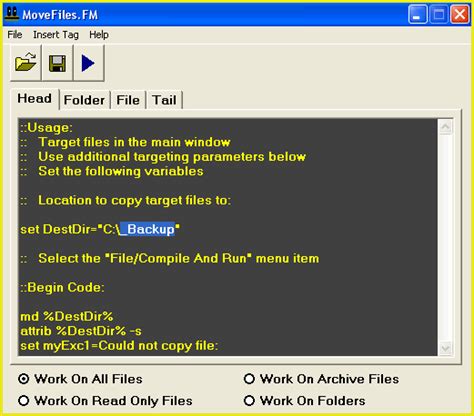 Moving Multiple Files Tutorial Move Files Script