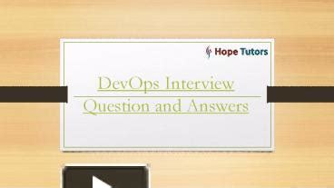 PPT DevOps Interview Question And Answers PowerPoint Presentation