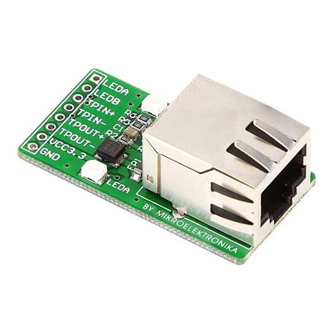 Mikroe Ethernet Connector Board Mikroe 224 Debug Store