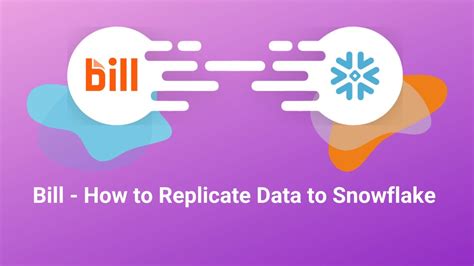Bill How To Replicate Data To Snowflake Youtube