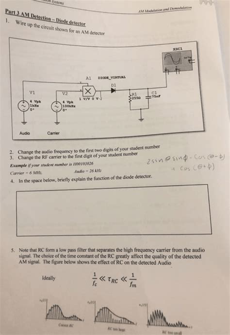 Am Demodulation Circuit Using Diode Detector Circuit Diagram