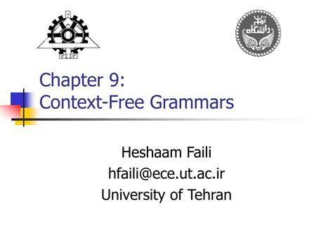 PPT Chapter 9 Context Free Grammars PowerPoint Presentation Free Download ID 4749540