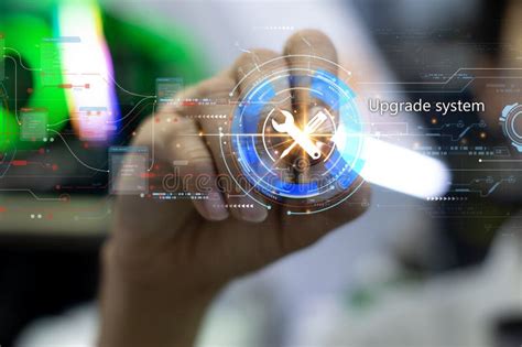 Update Application Software And Hardware Upgrade Technology Concept AI Upgrade Stock Photo