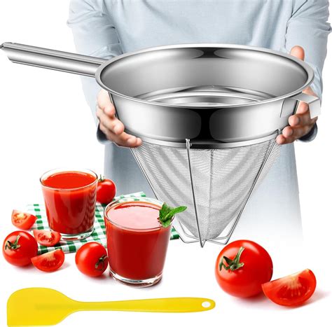 Silifine Stainless Steel Reinforced Bouillon Sieve Strainer