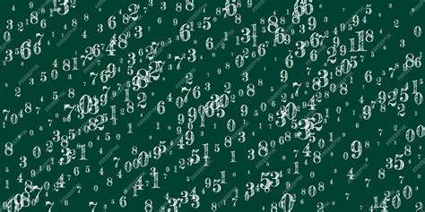 Premium Vector Falling Numbers Math Study Concept With Flying