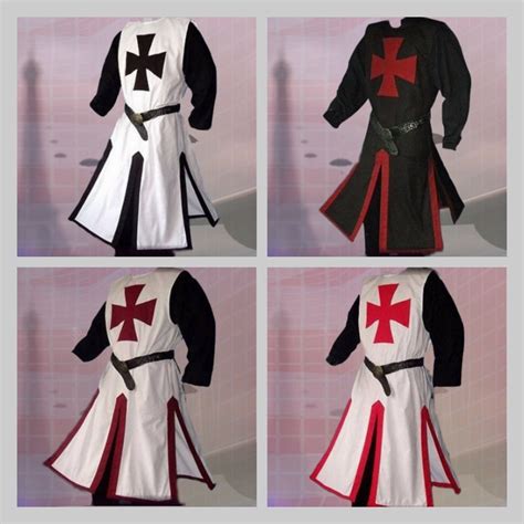 Durable Medieval Templar Knight Crusader Outfit Cosplay Costume With