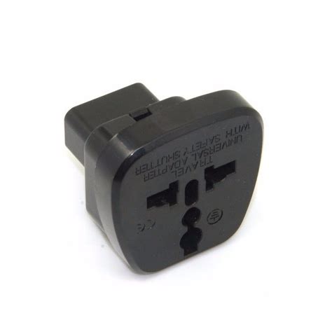 Universal Pin IEC C Power Splitter Adapter Travel Converter Australia UK USA EU With