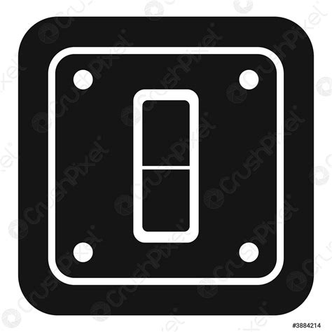 Electric Switch Icon Simple Style Stock Vector 3884214 Crushpixel