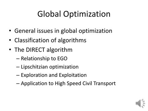 Ppt Global Optimization Powerpoint Presentation Free Download Id
