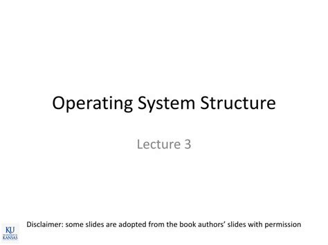 Pdf Lecture 2 Operating System Structure Ku Ittcheechulcourses