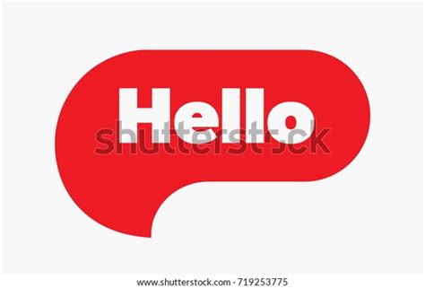 Hello Bubble Red Photos And Images Shutterstock