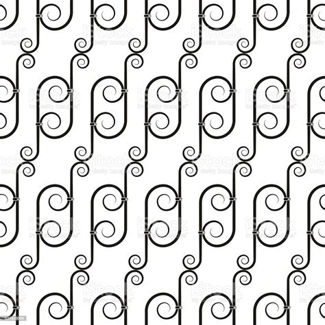 Wrought Iron Pattern Stock Illustration Download Image Now Abstract Antique Architecture