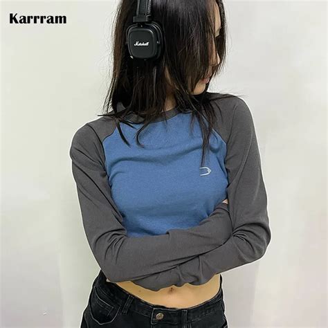 Karr233 T Shirt Patchwork Grunge T Shirt Brod Vintage Des Ann Es 90 T