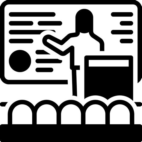 Solid Black Icon For Training 41922246 Vector Art At Vecteezy