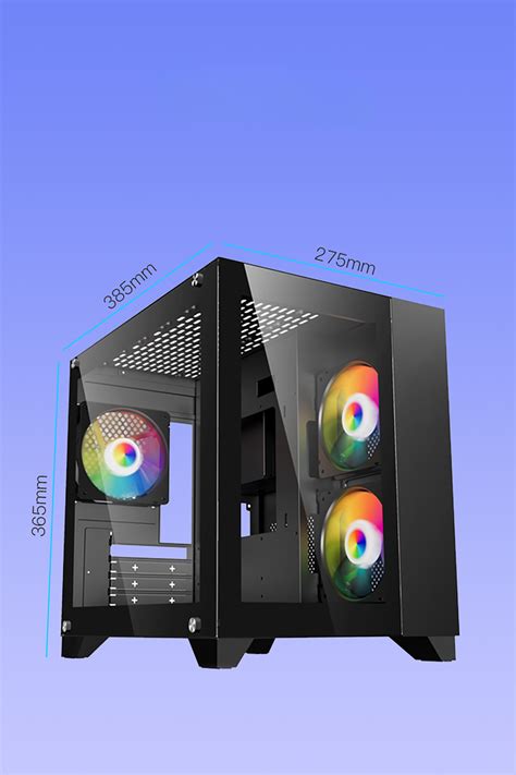 Diypc Argb Q3v2 W White Usb30 Tempered Glass Micro Atx Gaming