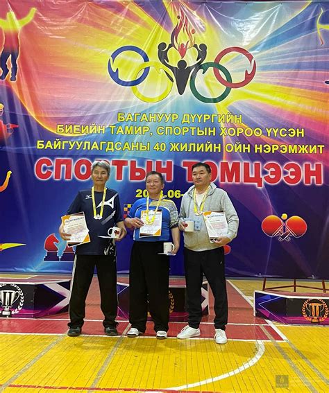 Багануур дүүргийн биеийн тамир спортын хороо үүсэн байгуулагдсаны 40 жилийн ойн нэрэмжит
