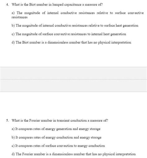 Solved What Is The Biot Number In Lumped Capacitance A Chegg Com