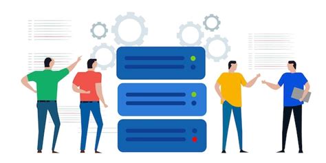 Premium Vector Server Hosting Datacenter Global Hardware Infrastructure Storage Database