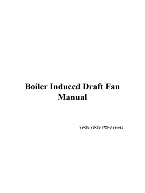 boiler induced draft fan manual pdf