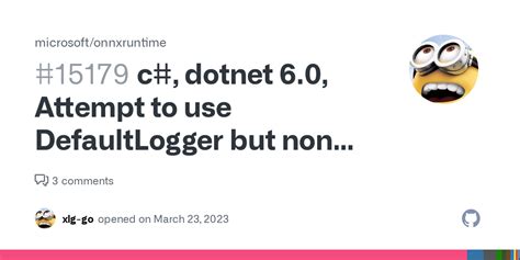 C Dotnet 60 Attempt To Use Defaultlogger But None Has Been Registered · Issue 15179
