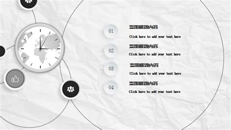 Creative Micro Three Dimensional Clock Time Ppt Template Google Slide And PowerPoint Template